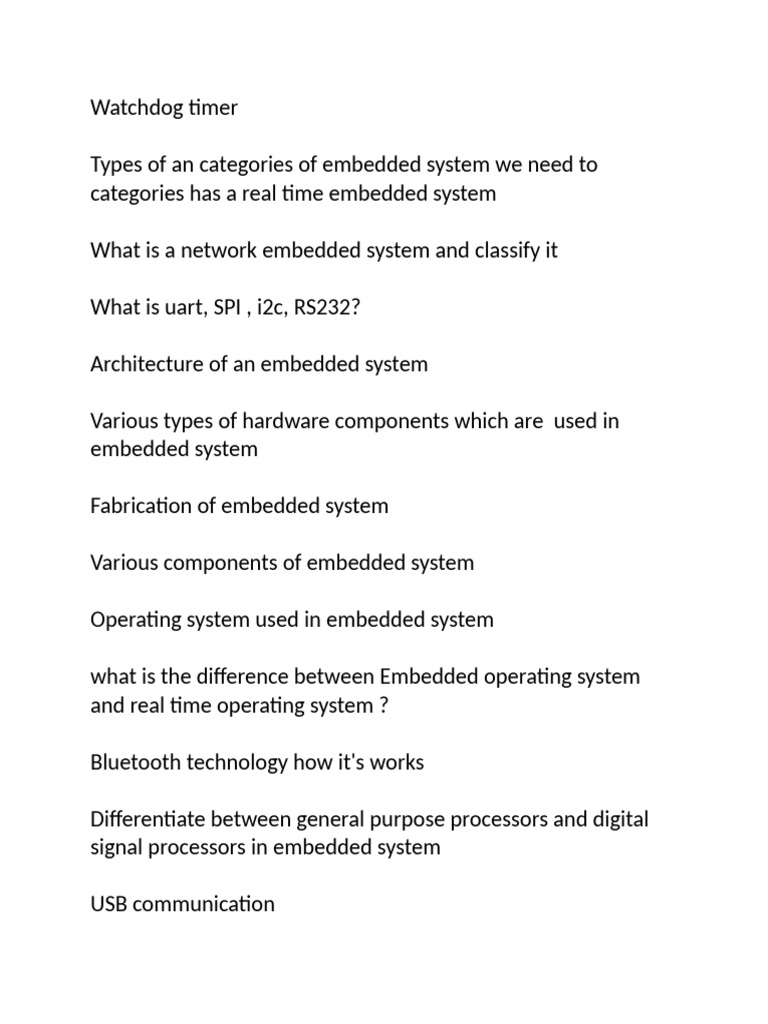 Embedded System | PDF