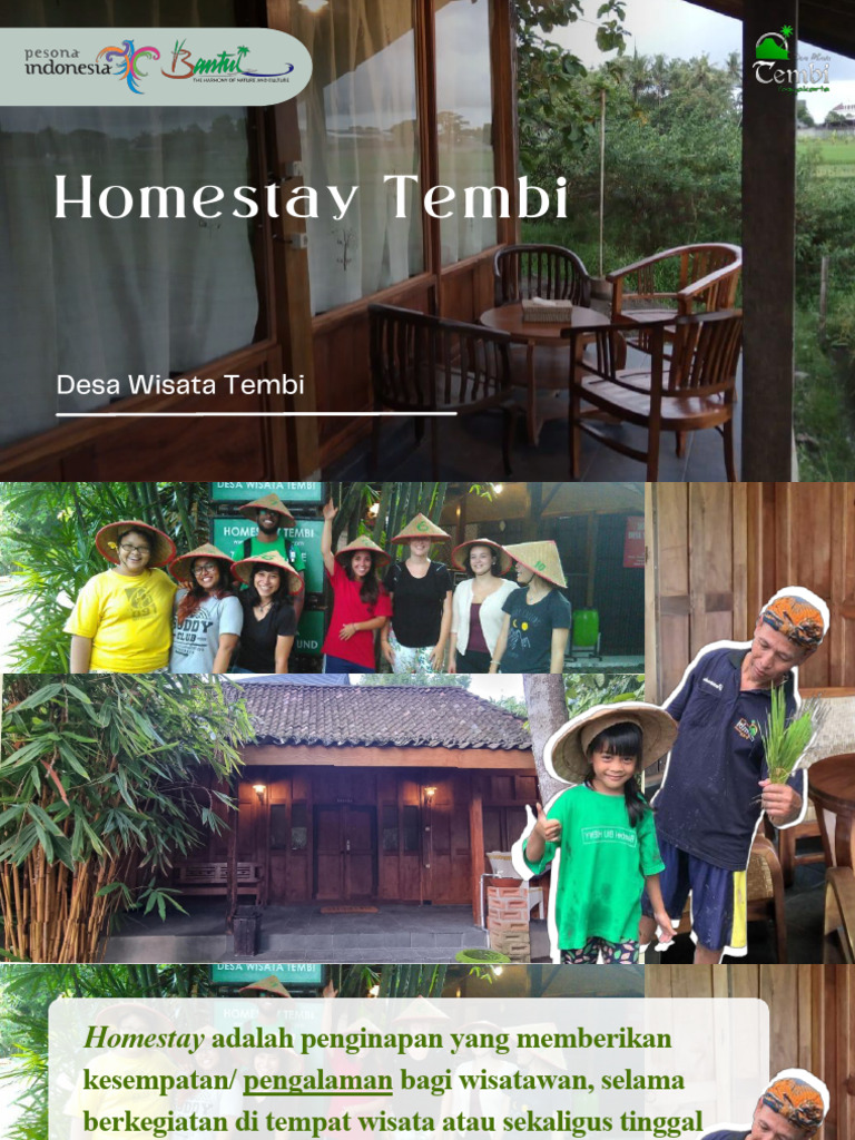 Homestay Tembi: Dedikasi dan Keberlanjutan | PDF