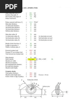 Pad Eye Design | PDF | Stress (Mechanics) | Bending