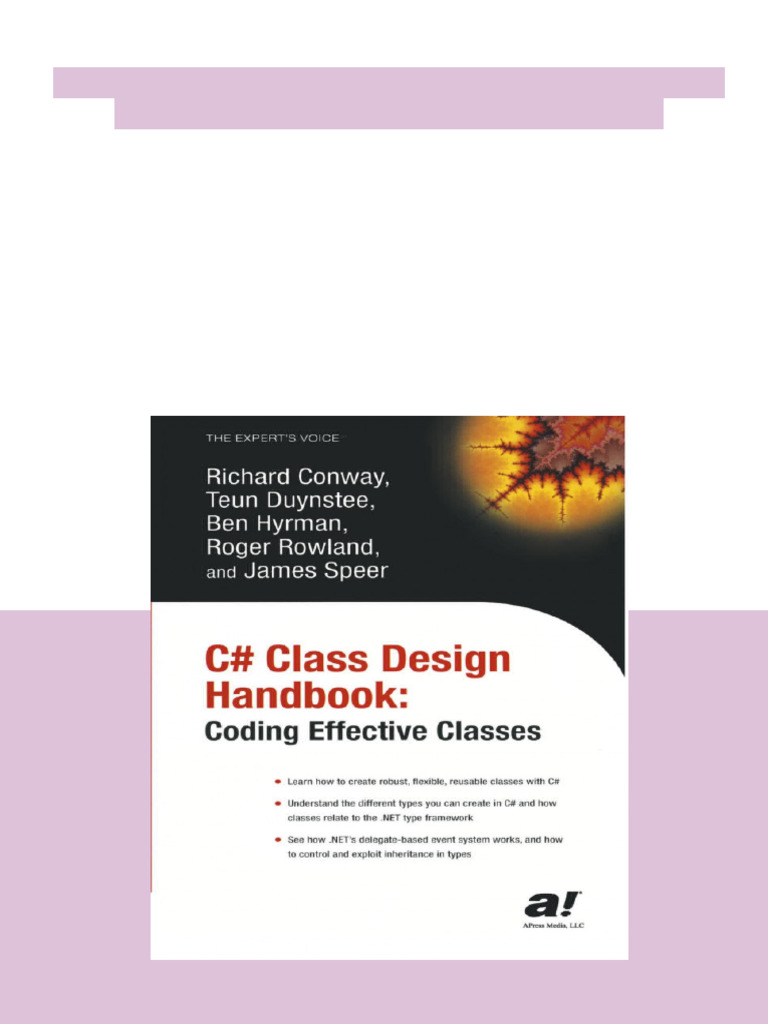 C Class Design Handbook Coding Effective Classes 1st Edition Richard ...