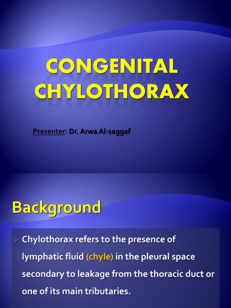 Chylothorax | PDF | Lung | Lymphatic System