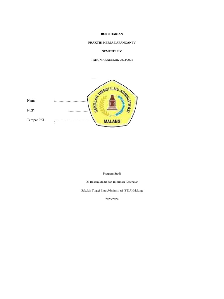 Logbook PKL 4 | PDF