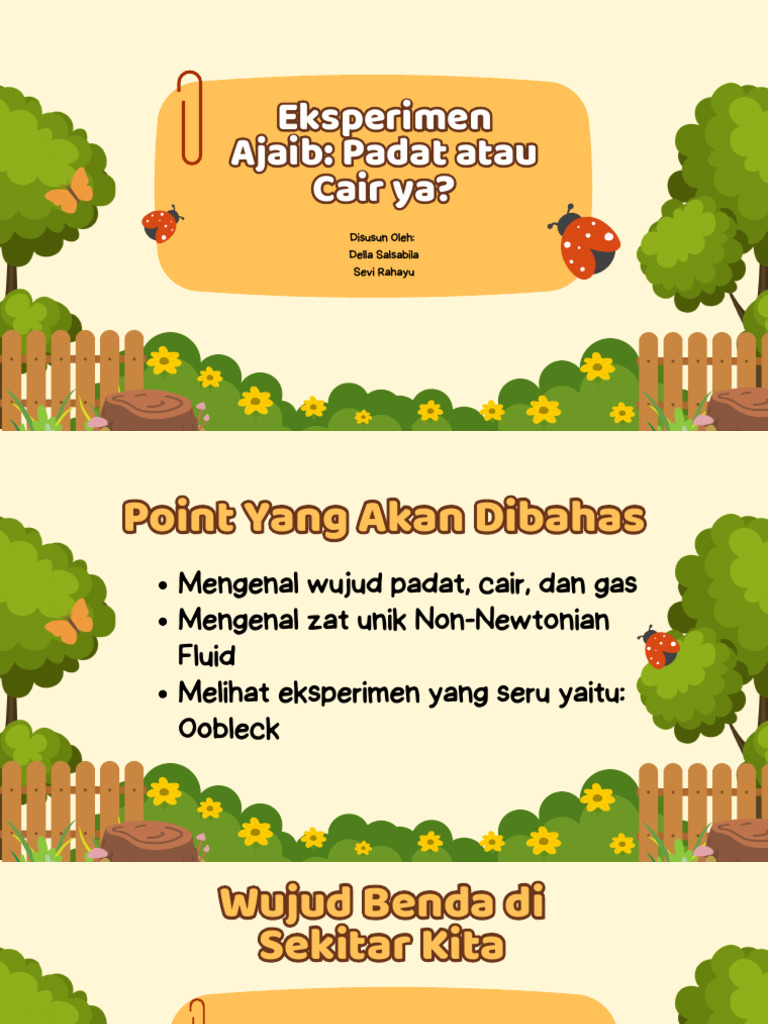 Eksperimen Oobleck: Wujud Padat dan Cair | PDF