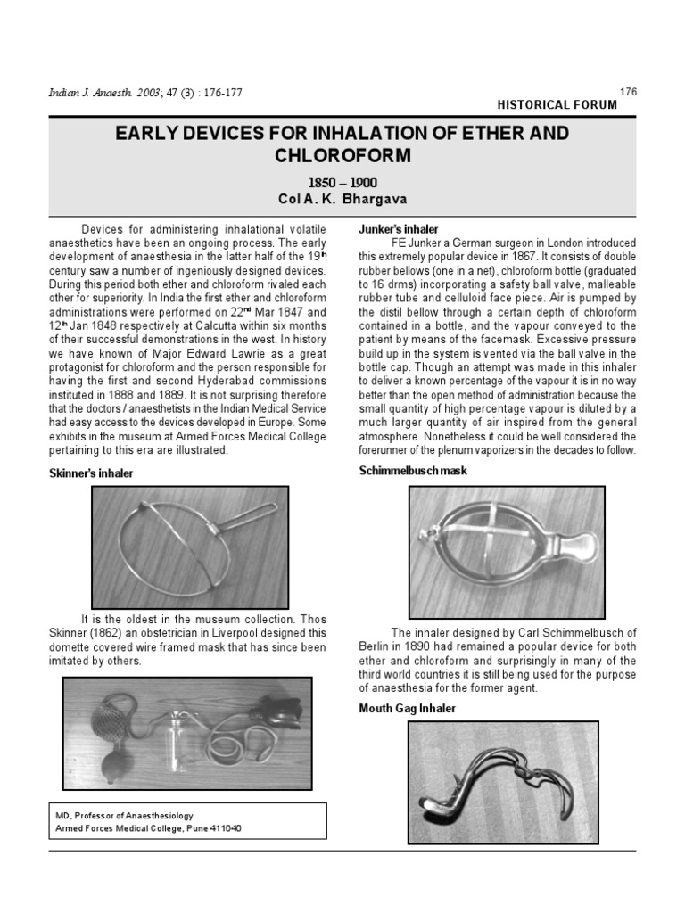 iadt03i3p176 | Chloroform | Anesthesia