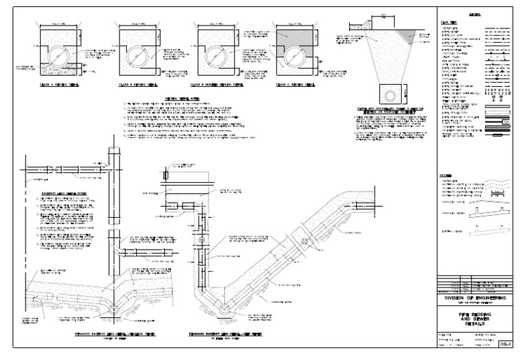 Engineering Pipe Bedding and Sewer | PDF | Road Surface | Sanitary Sewer