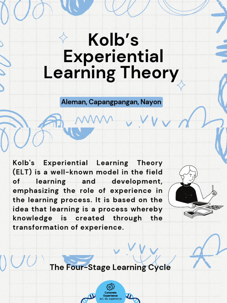 Kolb's Experiential Learning Model | PDF | Experience | Learning
