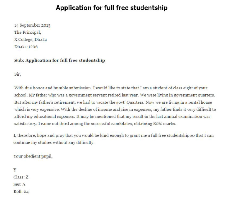 Application For Full Free Studentship | PDF