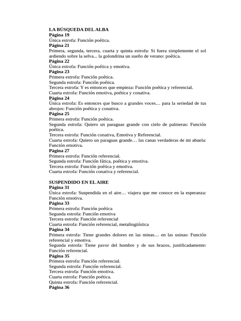 Ultimo Trabajo Del Poemario | PDF