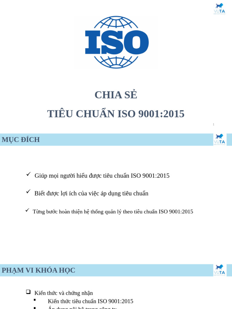 VuTA - ISO 9001 2015 | PDF