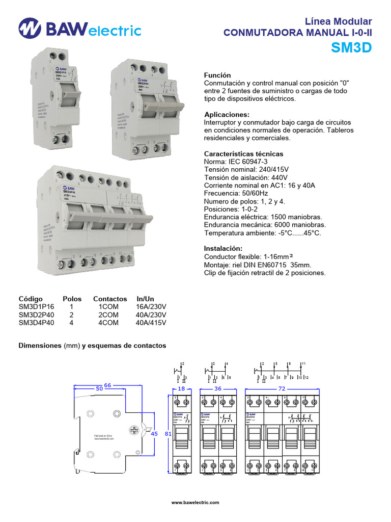 Conmutadora Modular Din Sm3d | PDF | Bienes manufacturados | Electrónica