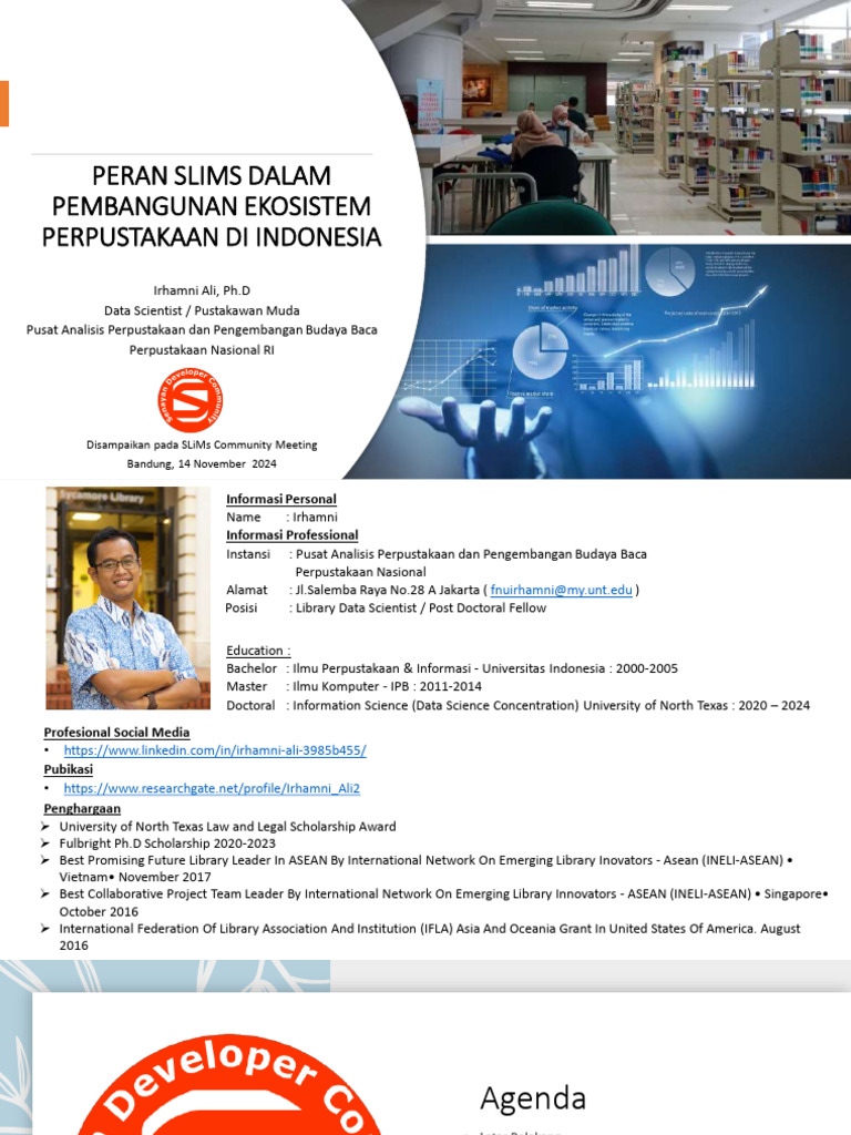 Peran SLiMS dalam Ekosistem Perpustakaan | PDF