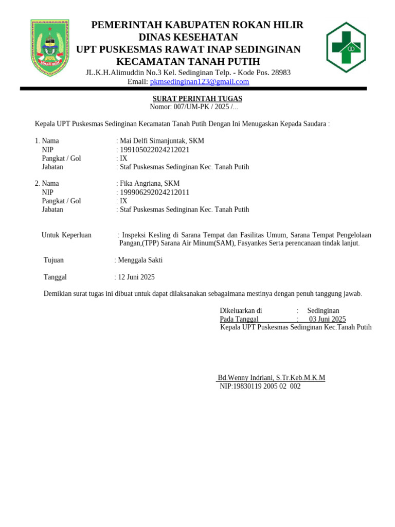 Spt Inspeksi Juni | PDF