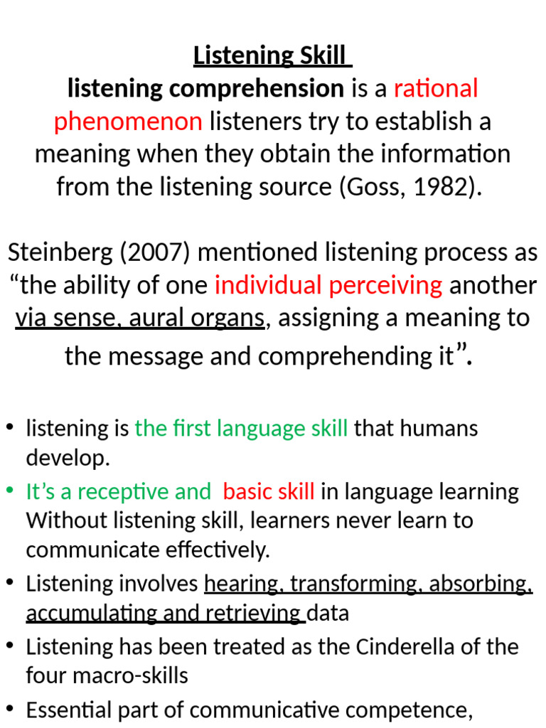Essential Listening Skills for Communication | PDF | Knowledge ...