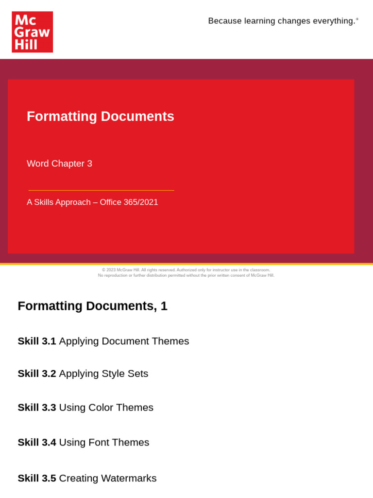 ManningSkills Word Chapter3 | PDF | Hyperlink | Page Layout