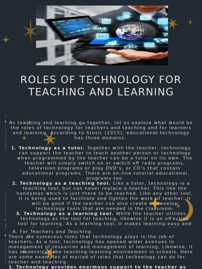 Technology's Role in Teaching & Learning | PDF | Surveillance | Knowledge
