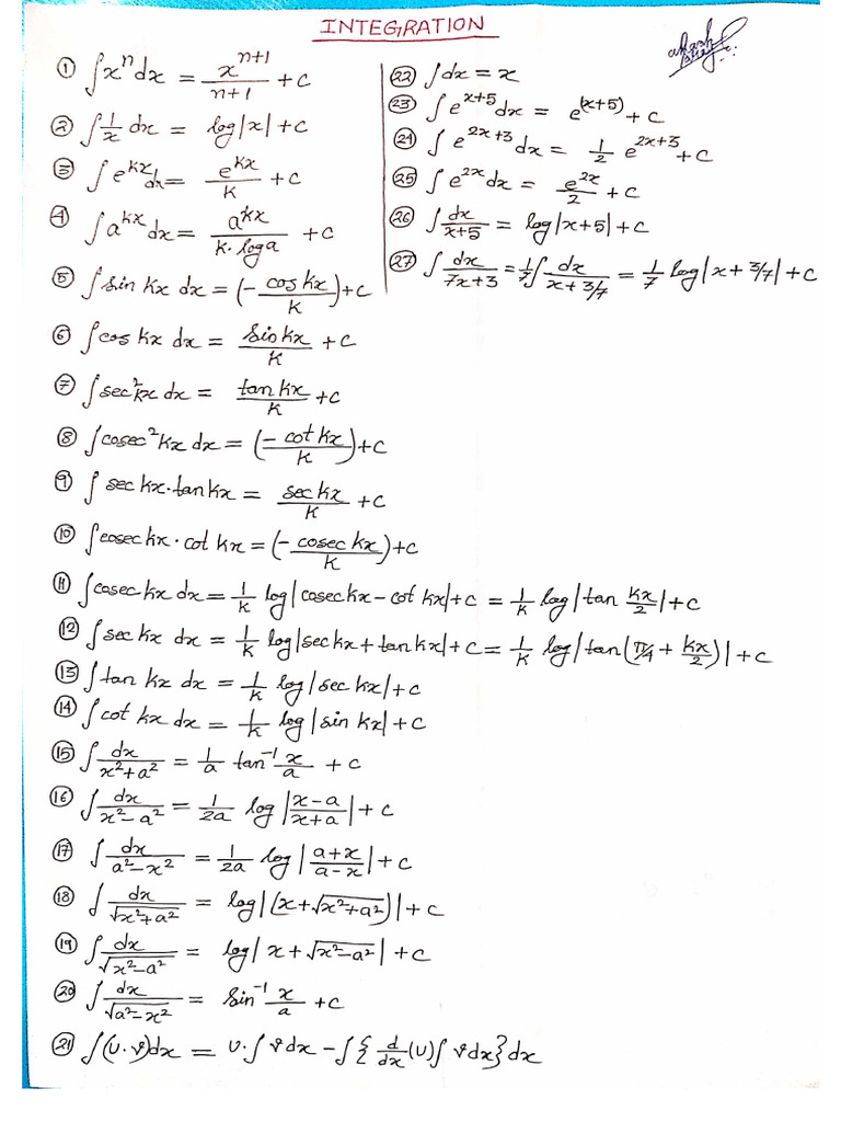 Mathematics Formula | PDF
