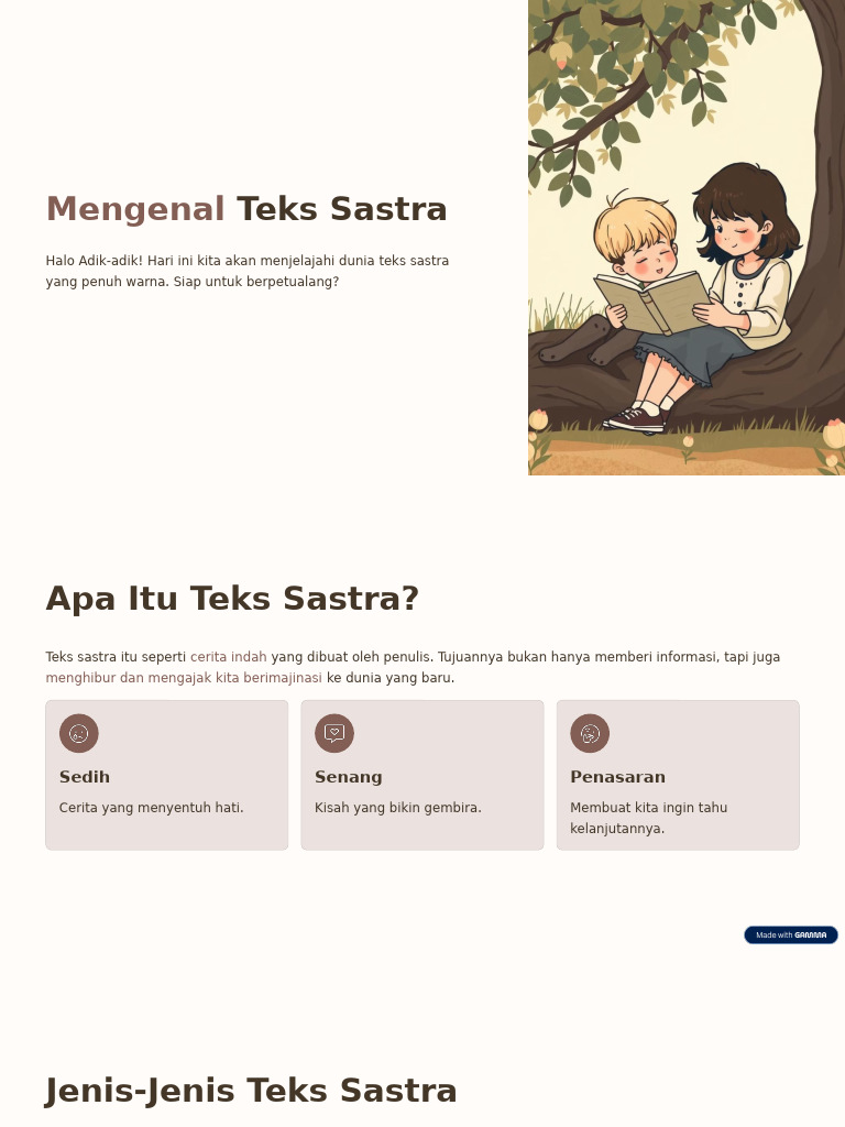 Mengenal Teks Sastra | PDF