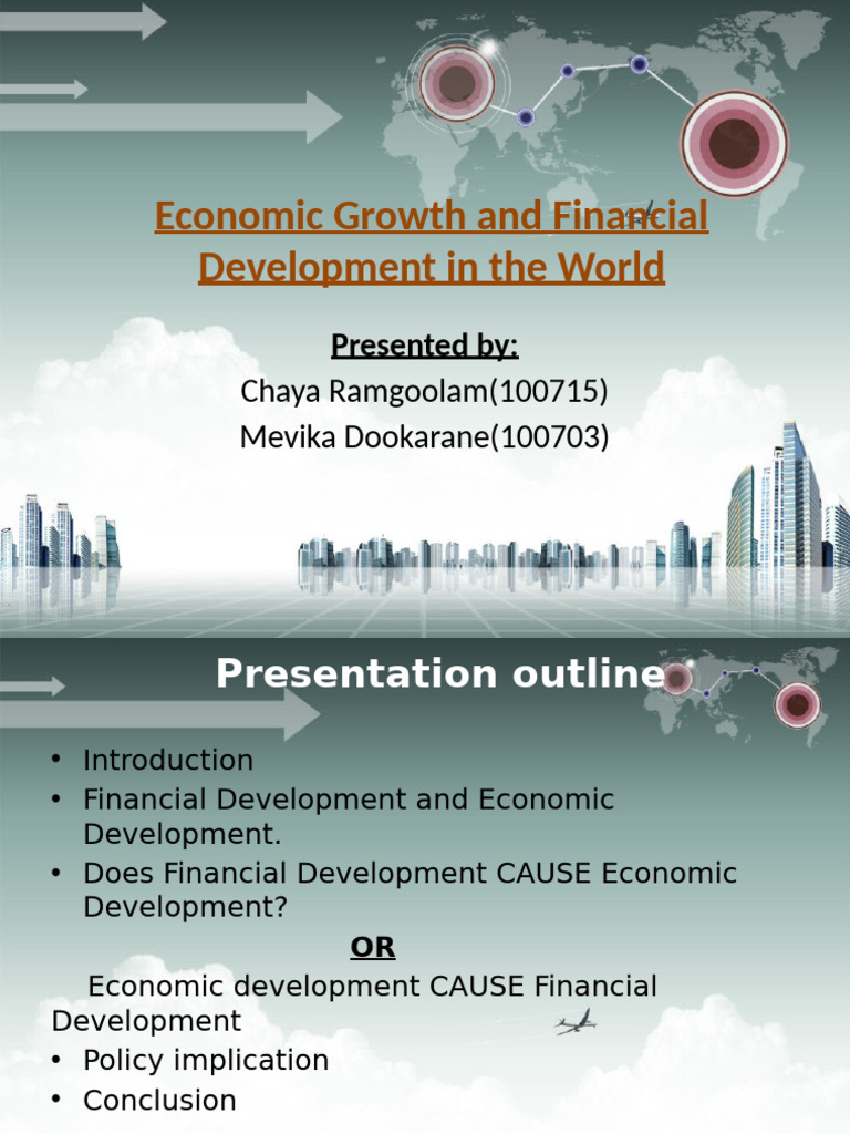 Financial and Economic Development in The World-Presentationnn | PDF ...