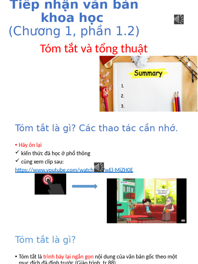 Tiếp Nhận Văn Bản - Tom Tat Va Tong Thuat | PDF
