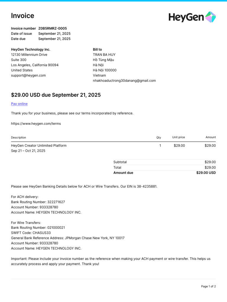 Invoice z0b5rmrz 0005 | PDF