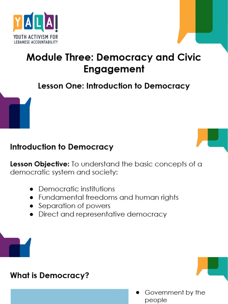 Module 3 - Democracy - Civic Engagement - EN | PDF | Democracy ...