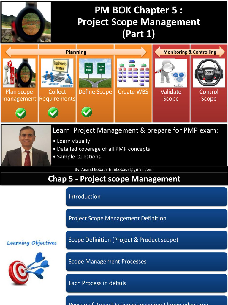 PMP Chap 5 - Project Scope Management - Part1 | PDF