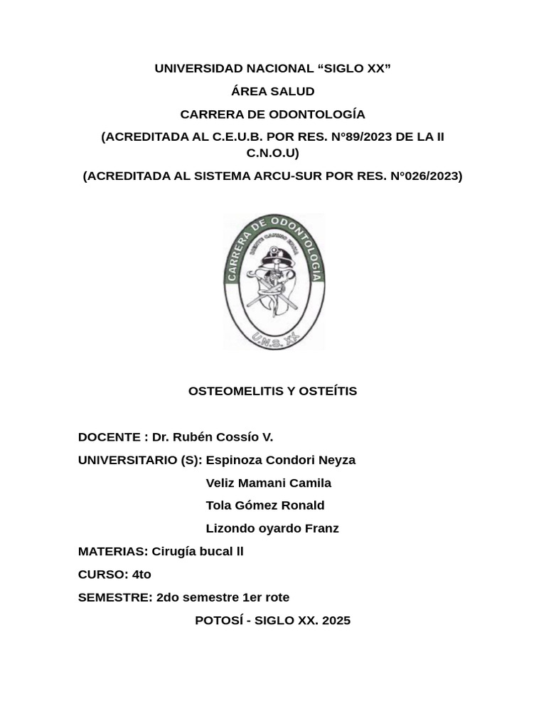 Expo Ciru LLLLLLLL Cosio | PDF | Hueso | Enfermedades y trastornos