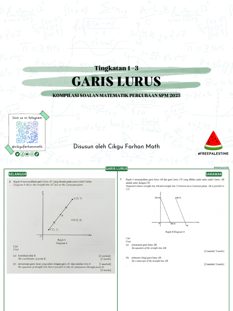 GARIS LURUS 2025 by @cikgufarhanmath | PDF