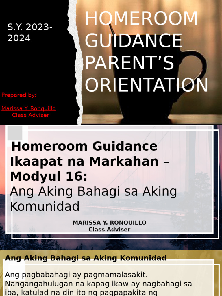Homeroom Guidance Ppt-Cot | PDF
