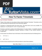 Slide and Divide Method for Trinomials | PDF | Teaching Methods & Materials