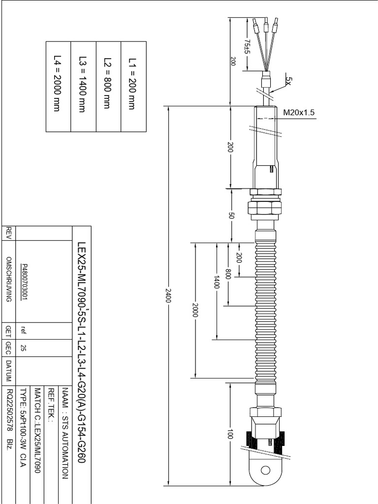 STS Automation LEX25-ML7090 Specs | PDF