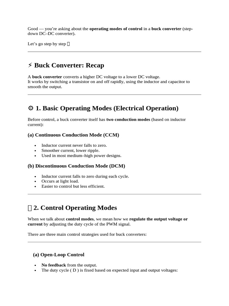 Operating Mode | PDF | Electrical Engineering | Electrical Circuits