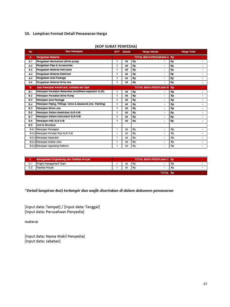Geo DIPA Procurement Details | PDF | Pipe (Fluid Conveyance) | Pressure ...