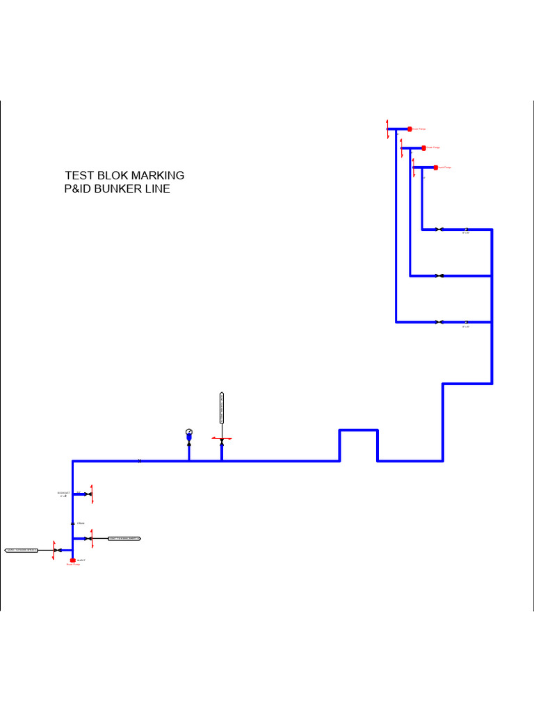 Test Blok Marking P&id Bunkerline | PDF