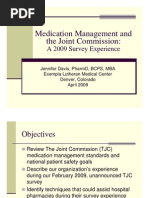 JCAHO Patient Tracer Survey Tool | Joint Commission | Patient