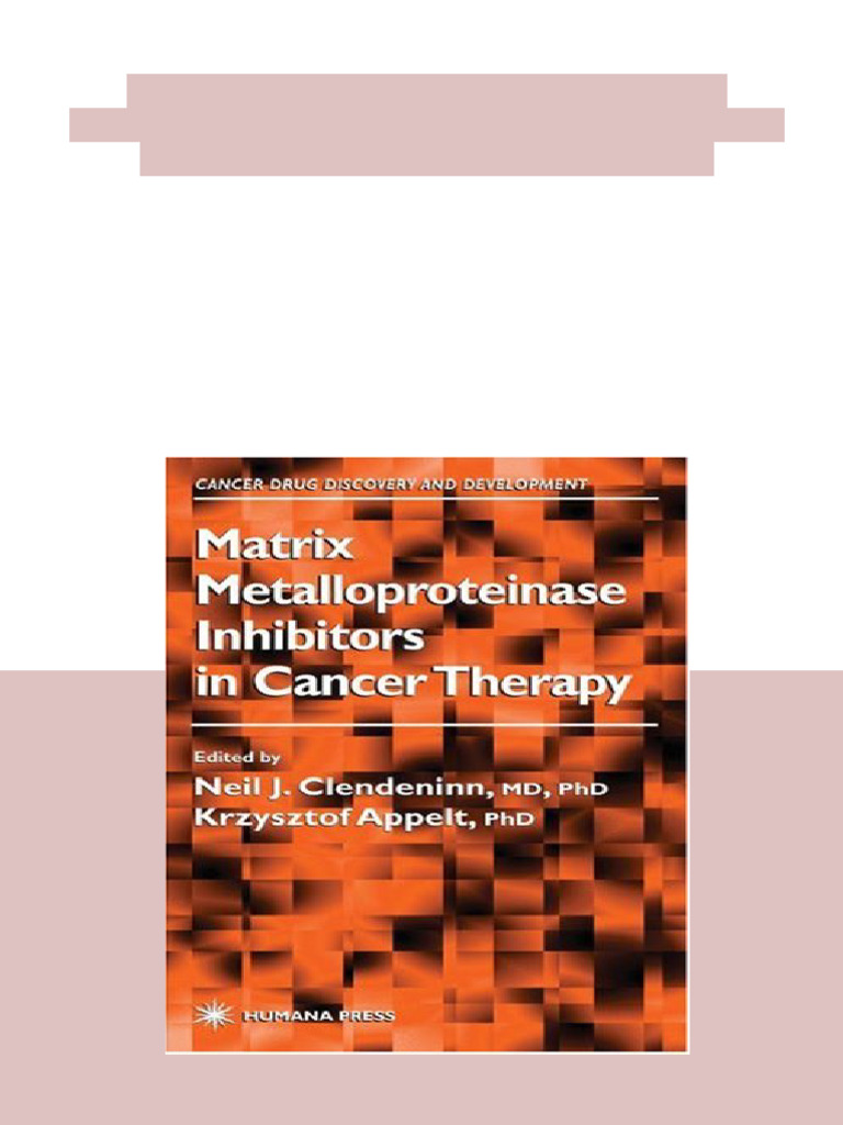 Matrix Metalloproteinase Inhibitors in Cancer Therapy Cancer Drug ...