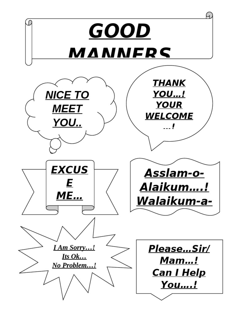 Doc1 Good Manners | PDF