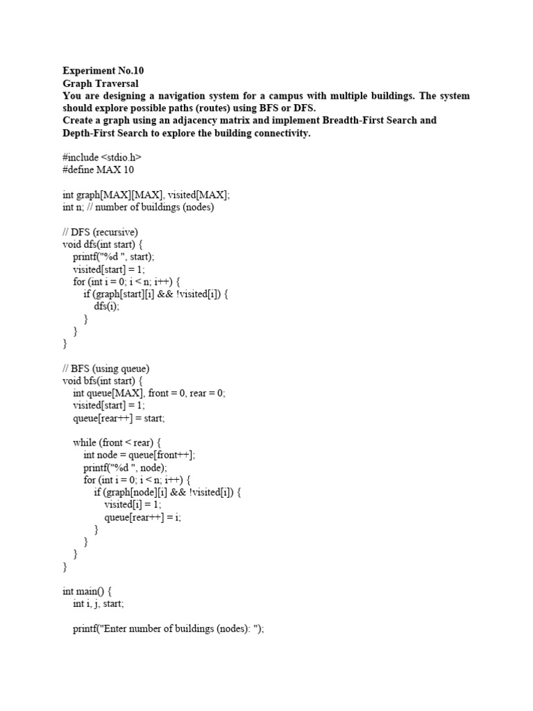 DSA Program 10 | PDF