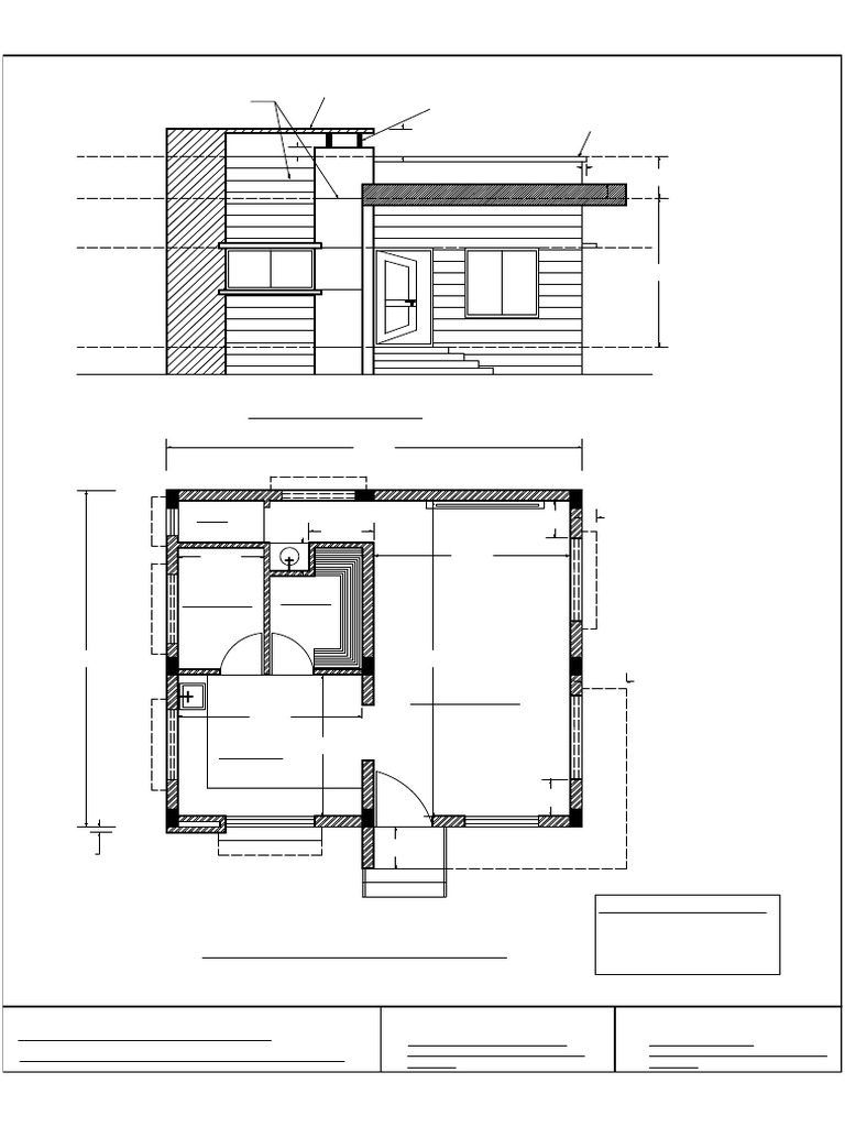 ANGANWADI Plan Elevation-Model | PDF