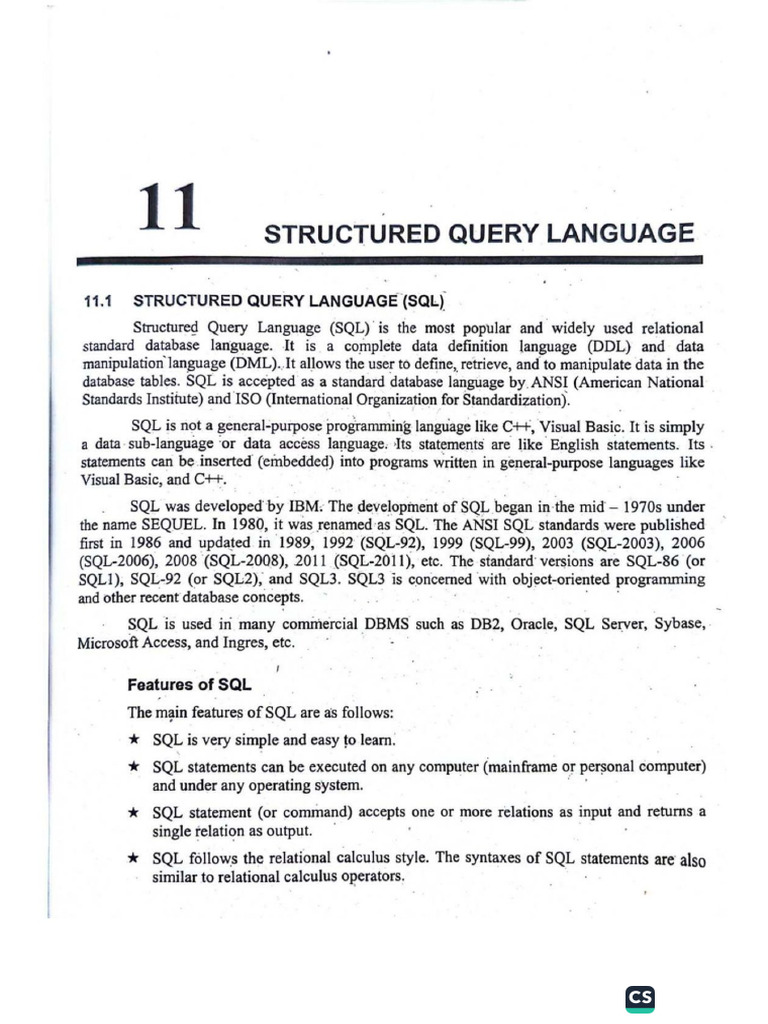 11 - Structured Query Language | PDF