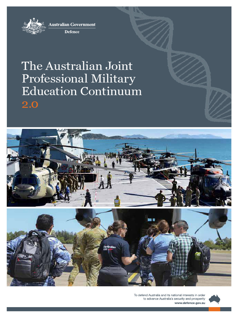 The Australian Joint Professional Military Education (Jpme) Continuum 2 ...