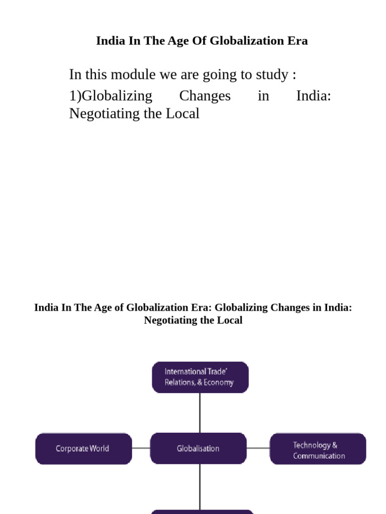 Globalization's Impact on India | PDF | Globalization | Fast Food