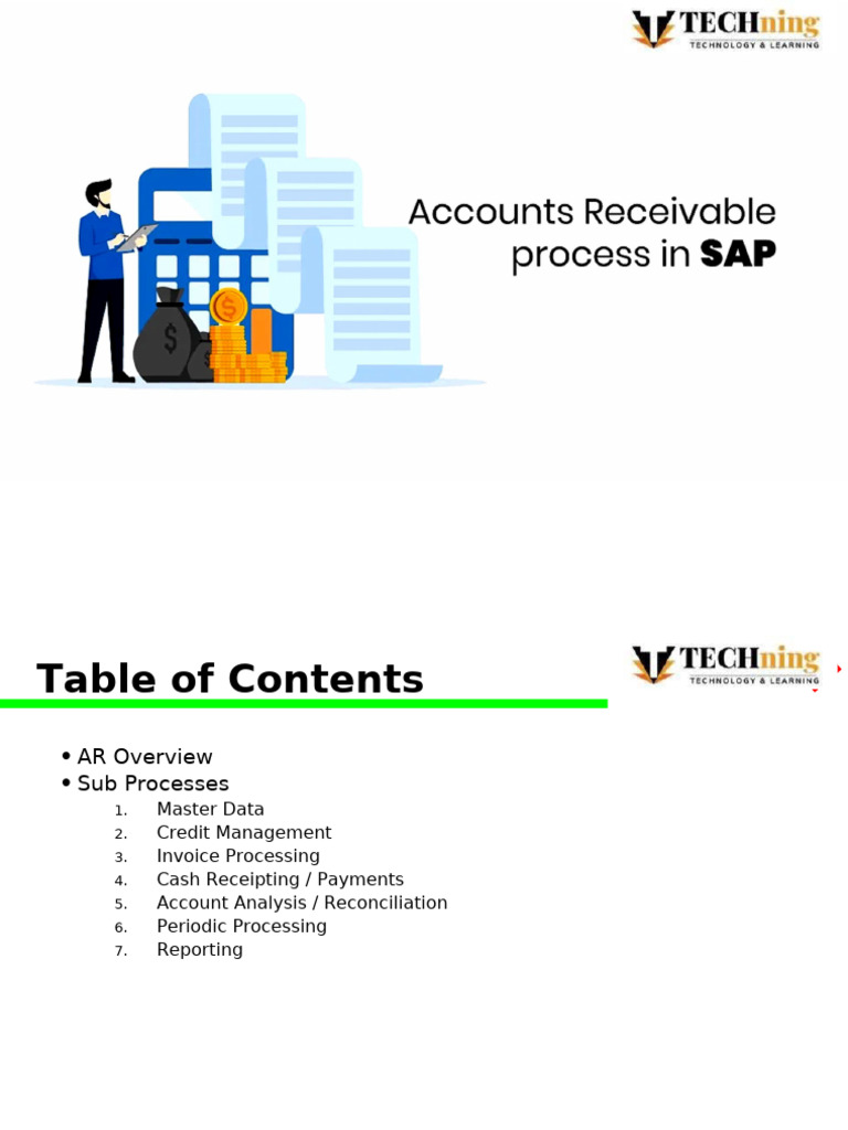 Accounts Receivable Process in SAP | PDF | Invoice | Cheque