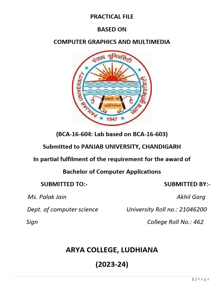 Computer Graphics and Multimedia Overview | PDF | Computer Monitor ...