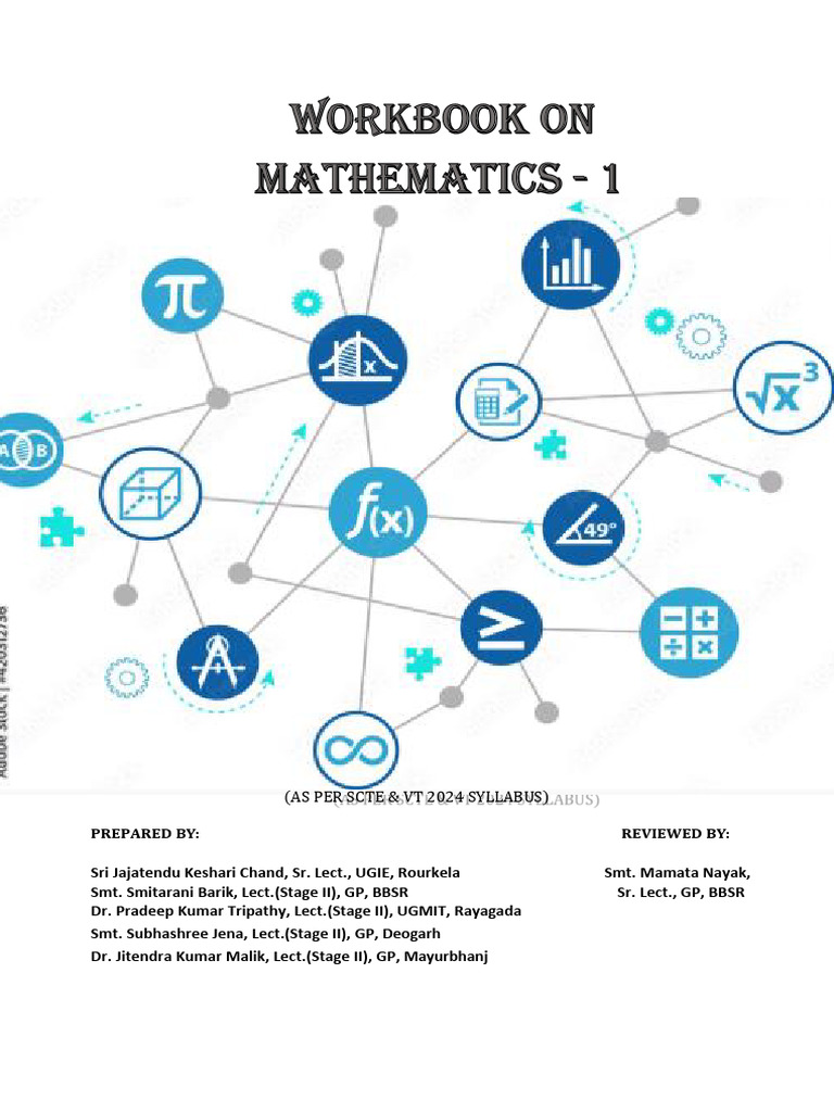 Workbook of Mathematics-1 | PDF | Trigonometry | Complex Number