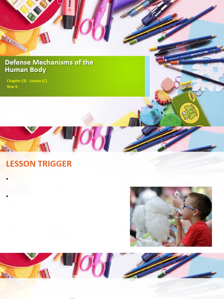 Lesson C - Defence Mechanisms of the Human Body | PDF