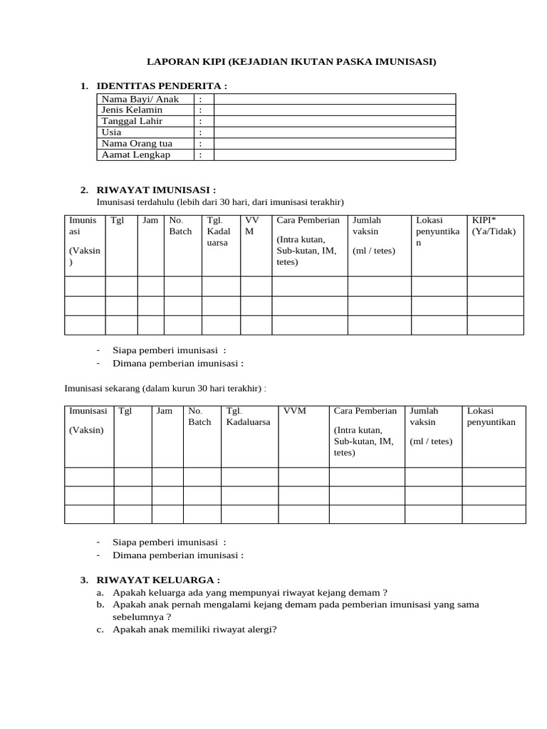 Format Kipi - 2025 | PDF