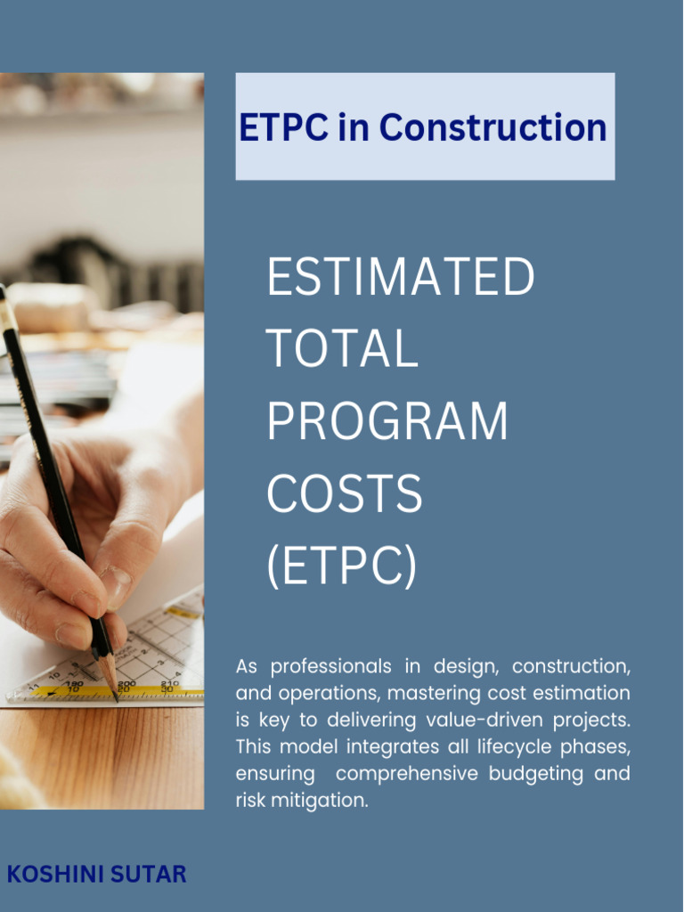Comprehensive ETPC Cost Estimation Guide | PDF | Real Estate Appraisal ...
