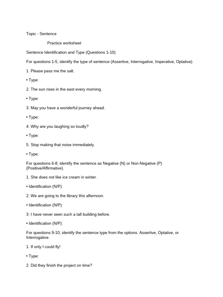 Foundation - 4 English Practice Worksheet | PDF