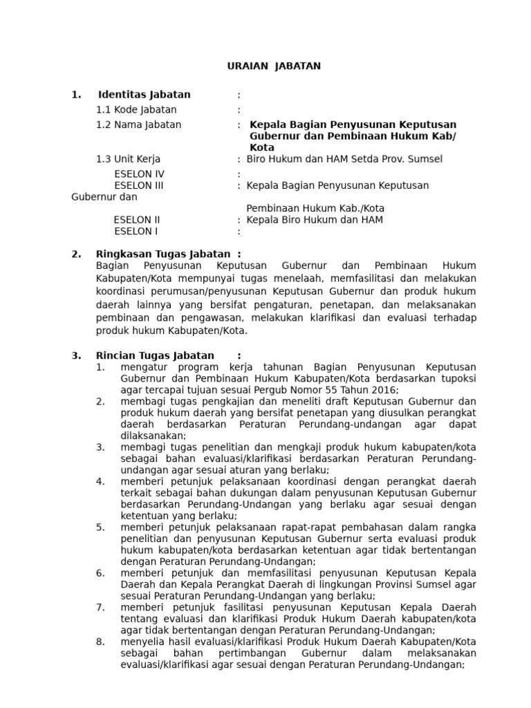 Kabag Penyusunan Kpts - Copy | PDF